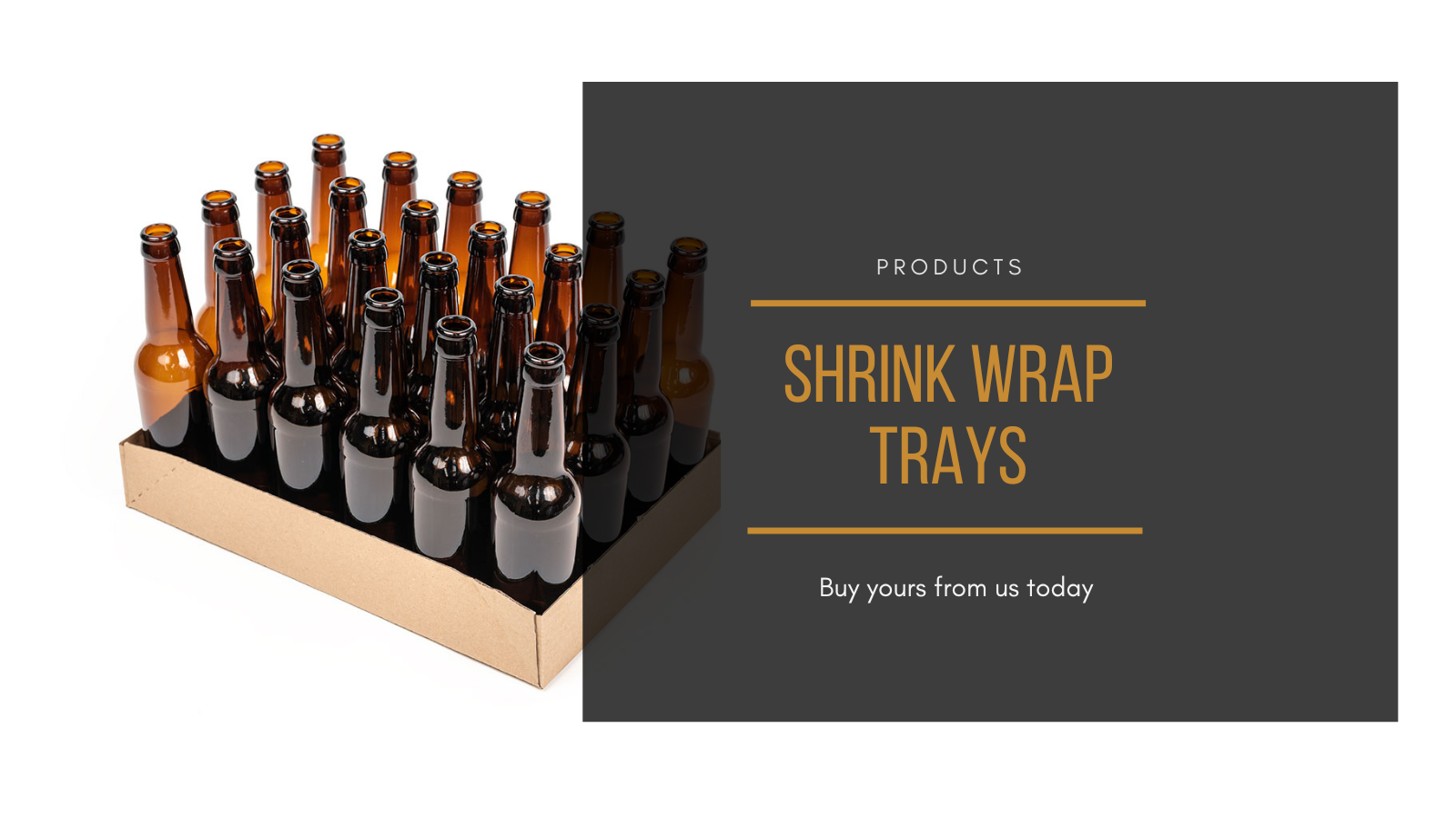 SHRINK WRAP TRAYS - Staffordshire Brewery